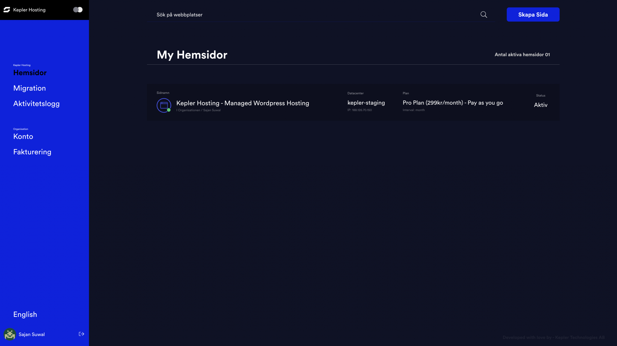 WordPress Webbhotell - Bygg en hemsida med Kepler Cloud